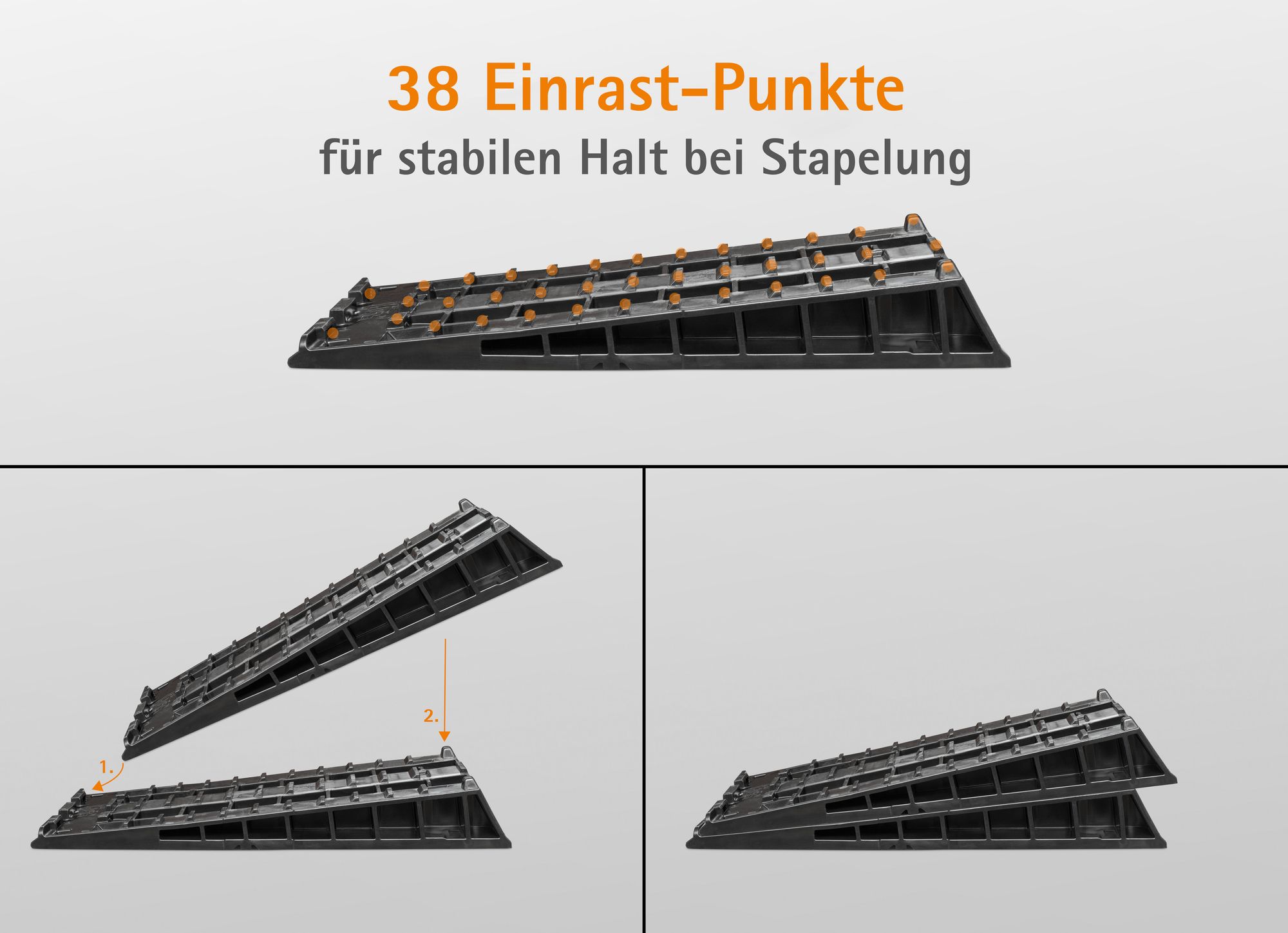 Compact wheel chocks set including bag perfect for the Mercedes-Benz ...