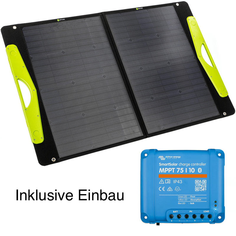 The mobile solar system including installation for the Mercedes-Benz ...