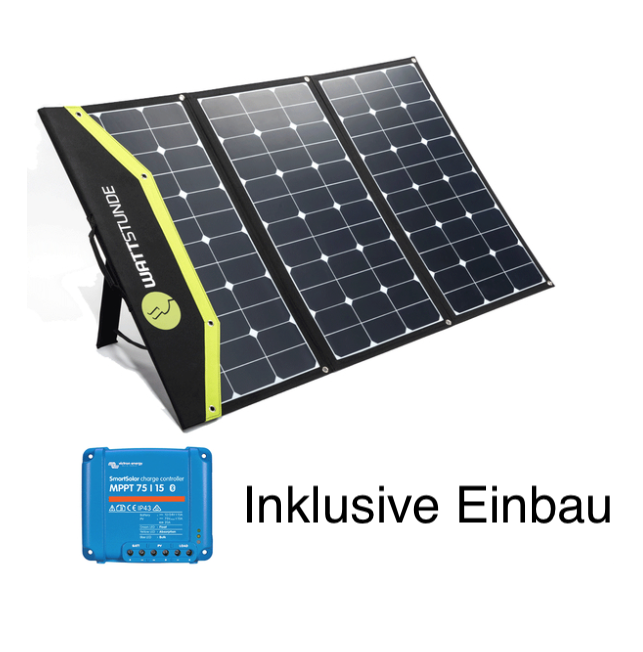 The mobile solar system including installation for the Mercedes-Benz ...